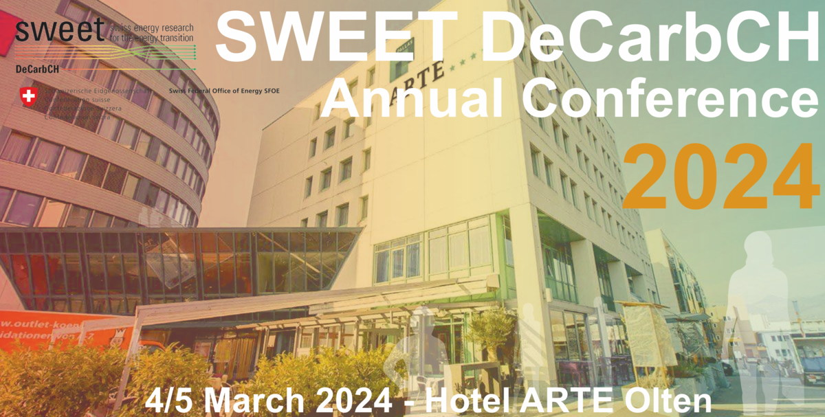 3rd DeCarbCH Annual Networking Conference: SWEET DeCarbCH